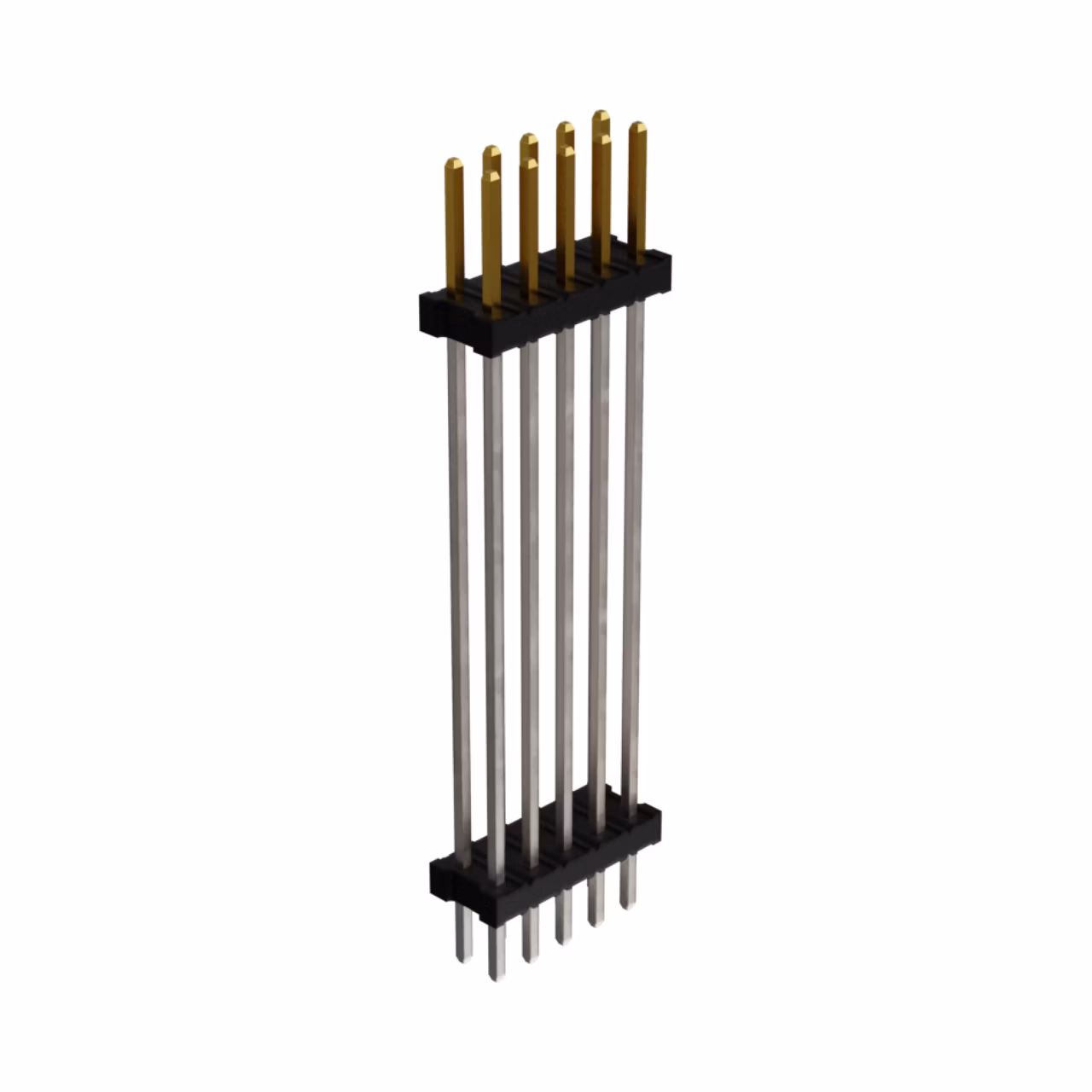 Milli-Grid Header, Dual Row, Dual Body, Through Hole, Vertical, 10 Circuits, 0.75µm Gold (Au) Selective Plating, 27.50mm Stacking Height, Tray, Lead-Free for sale