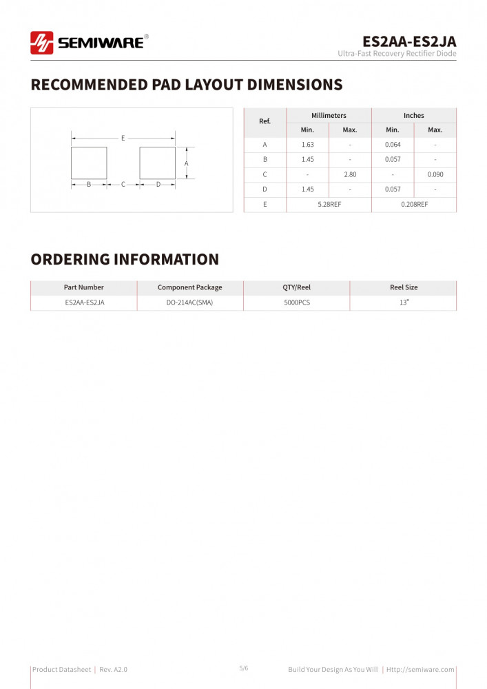 SEMIWARE ES2JA datasheet page 5