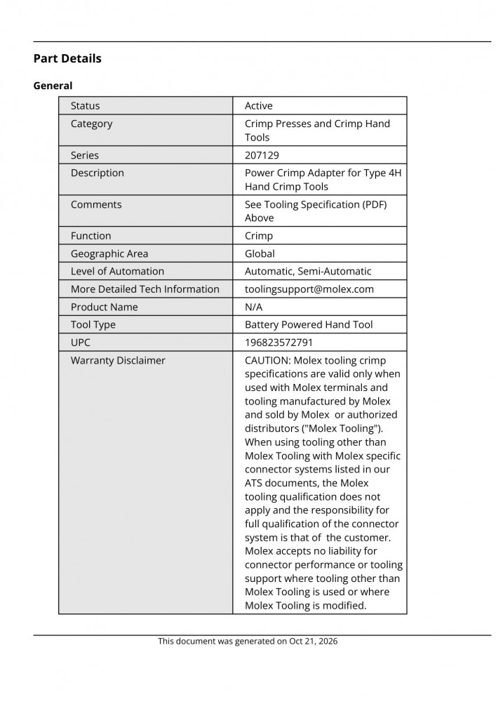 Tooling document preview, page 2
