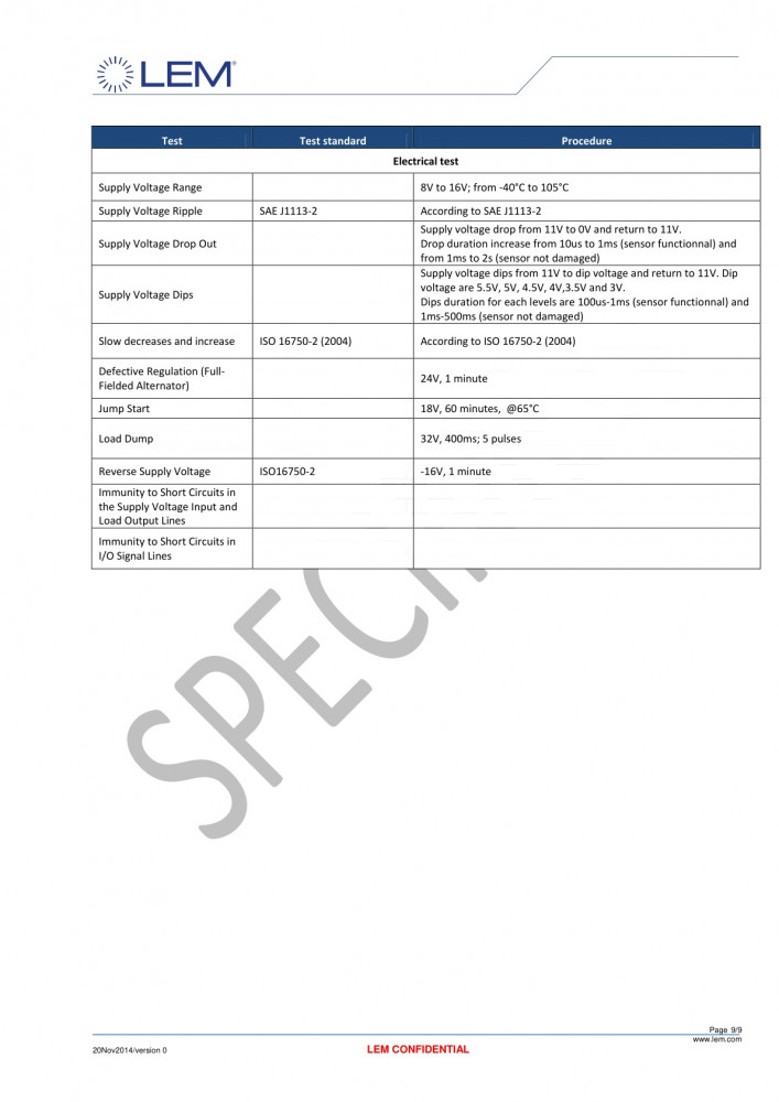 CAB500-C/SP5 datasheet page 9