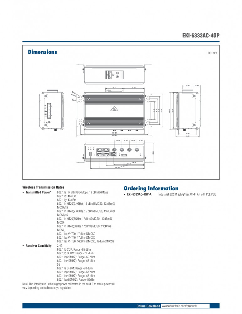 EKI-6333AC-4GP technical document, page 2