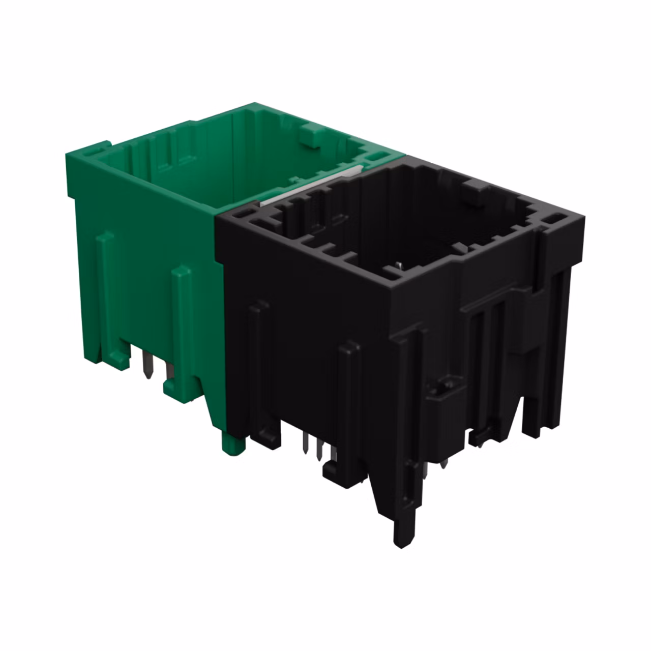 stAK50h 2 Bay Vertical Hybrid Header, 52 Circuits, Bay 1: 25 Circuits/Key 1/Green; Bay 2: 27 Circuits/Key 1/Black; Tray for sale