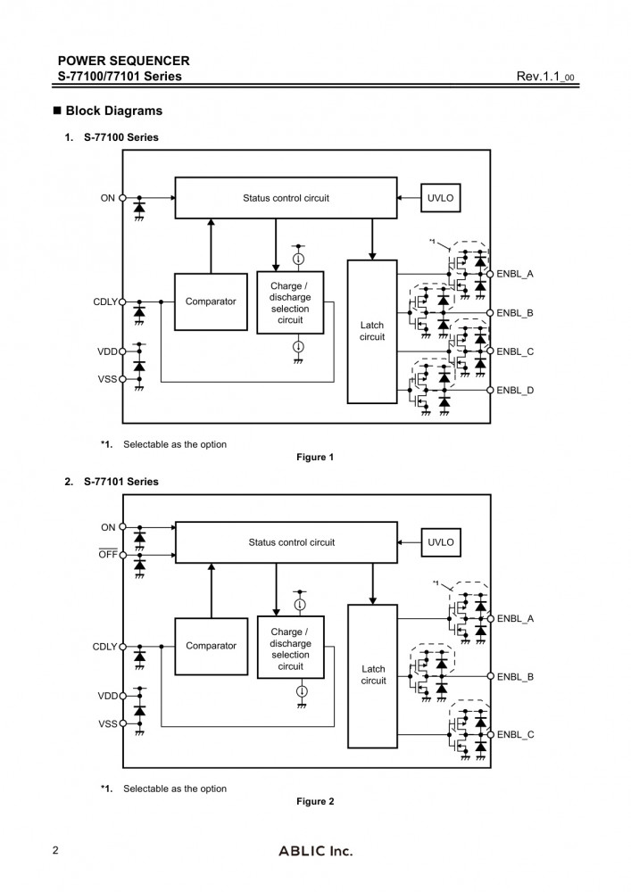 ABLIC S-77100/77101 datasheet page 2