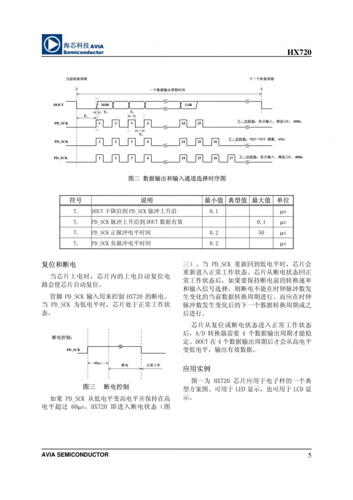HX720D datasheet page 5