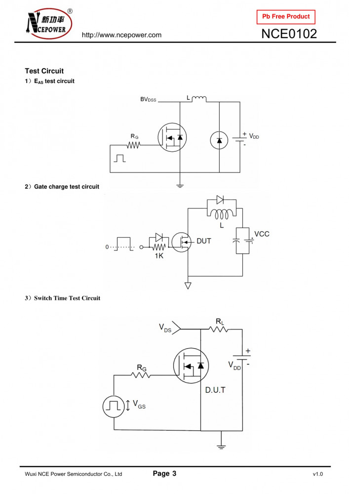 NCE0102 datasheet page 3