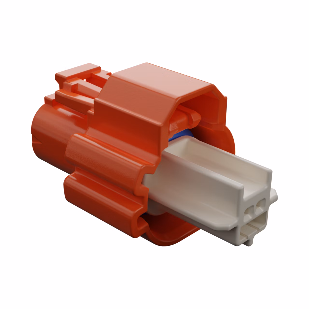 Squba Sealed Receptacle Assembly, 1.80mm Pitch, Single Row, 2 Circuits, Orange for sale