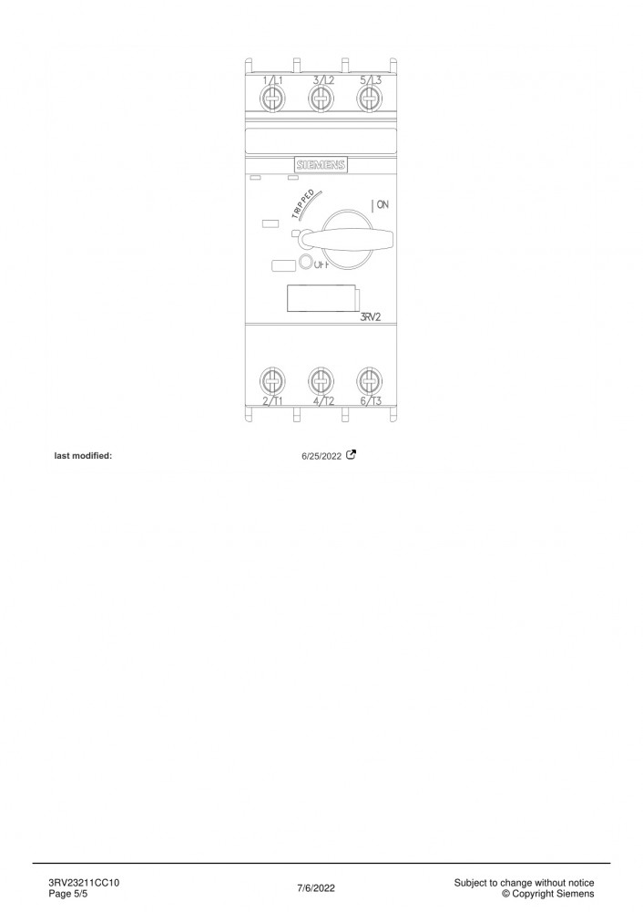 3RV23211CC10 datasheet page 5