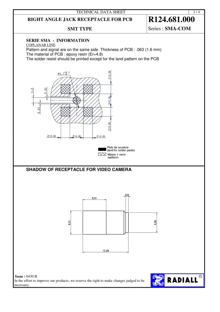 Radiall R124.681.000 technical document page 3