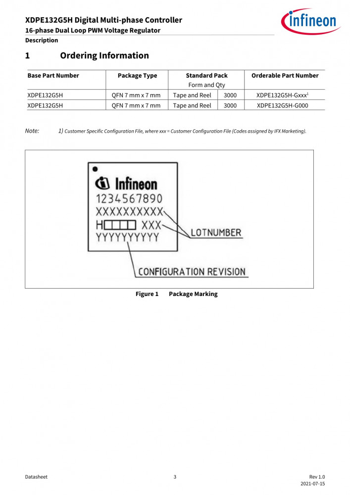 XDPE132G5HG000XUMA1 technical document page 3