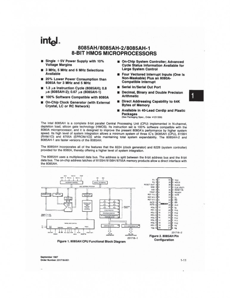 P8085AH-1 technical document page 2
