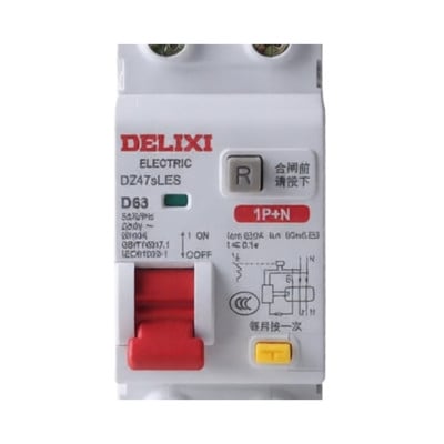 Delixi Electric DZ47SLES3C63R50 Miniature Residual Current Circuit Breaker