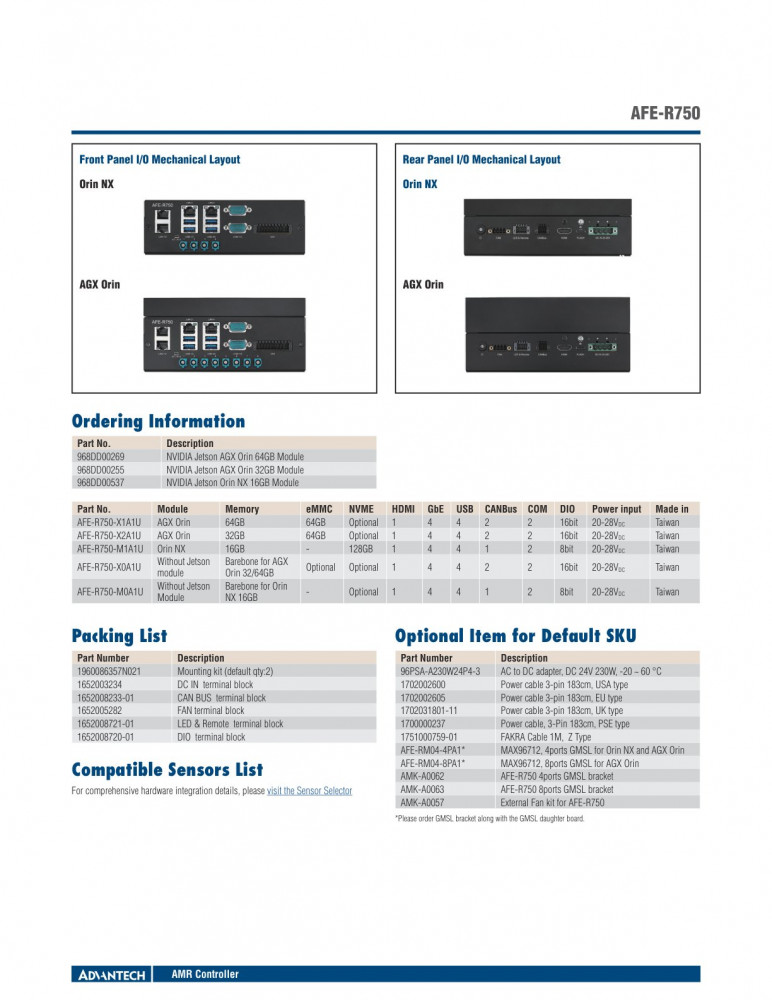 AFE-R750 product document image 3