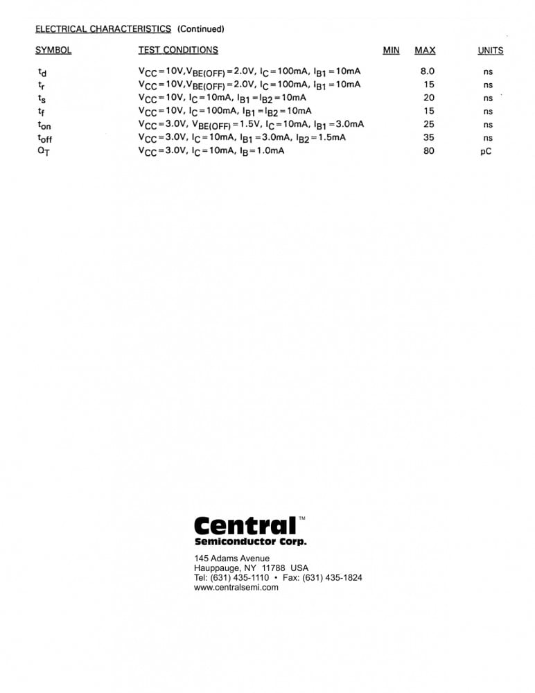 2N4264 PBFREE datasheet page 2
