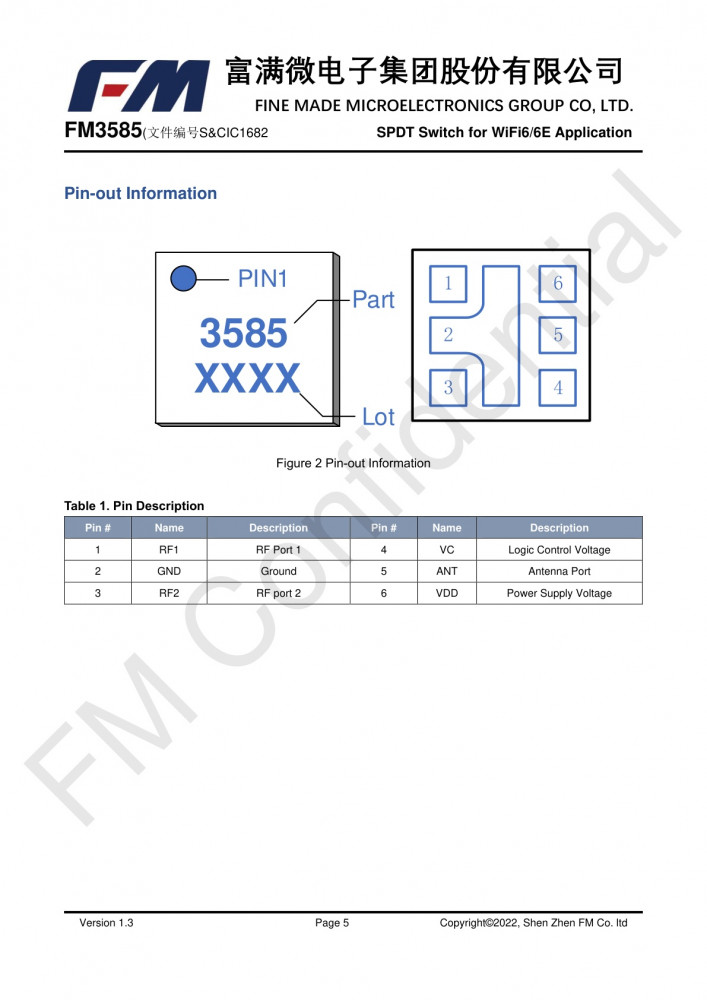 FM3585 datasheet page 5