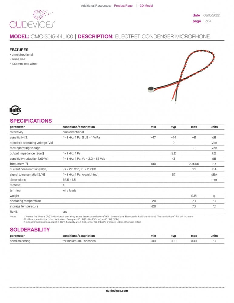 CMC-3015-44L100 datasheet page 1