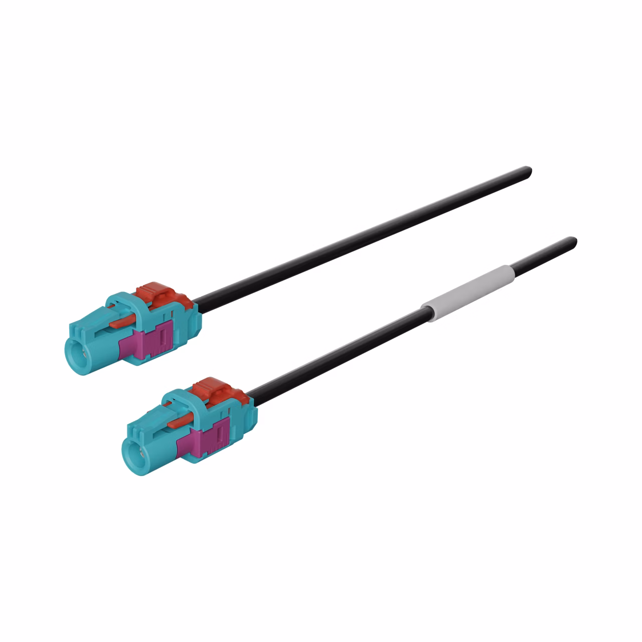 HFM Straight Jack-to-HFM Straight Jack Off-the-Shelf (OTS) Cable Assembly, Key Z Water Blue, RTK031 Cable, 500.00mm Length, 50 Ohms for sale