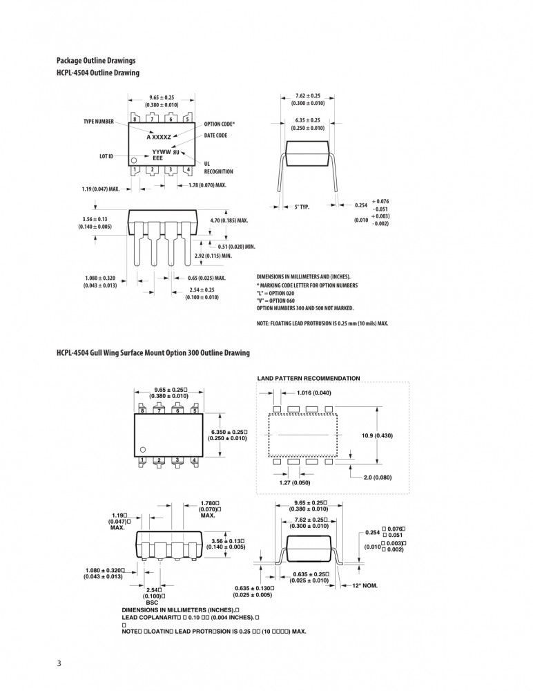 HCPL-4504 datasheet page 3