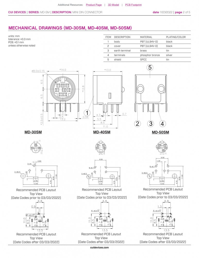 MD-60SM technical document page 2