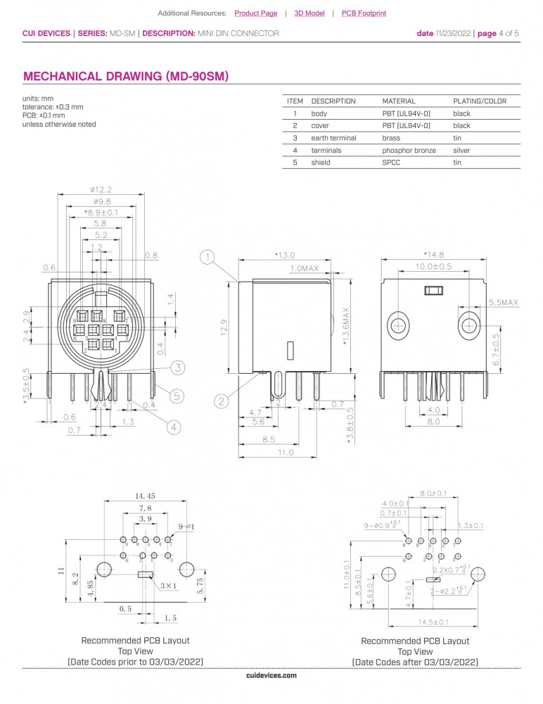 MD-60SM technical document page 4
