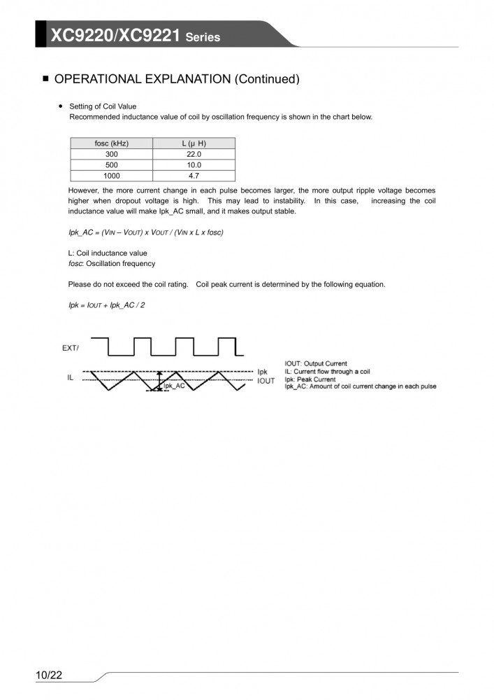 XC9220D093MR-G datasheet page 10