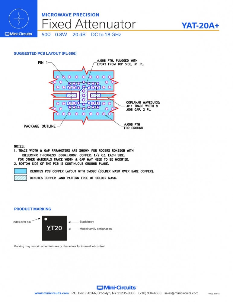 YAT-20A+ datasheet page 3