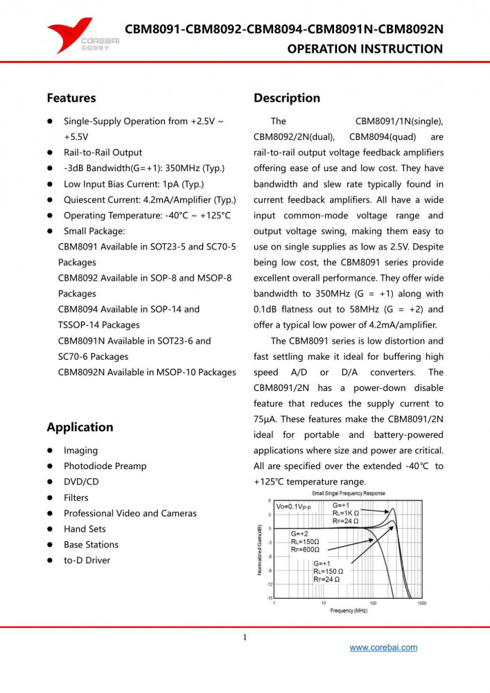 CBM8091AST5 datasheet page 1