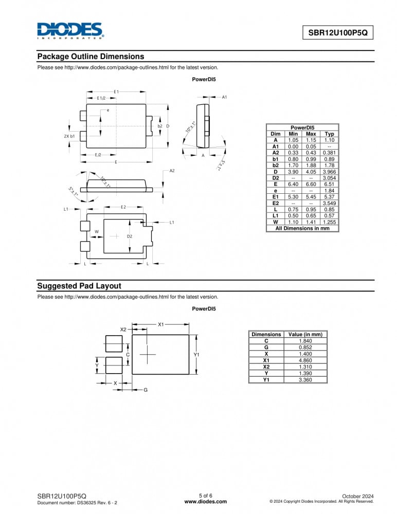 SBR12U100P5Q-13 datasheet page 5