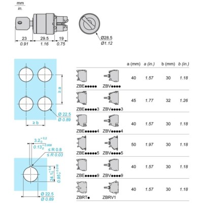 Schneider ZB5AG0D Selector Switch for sale