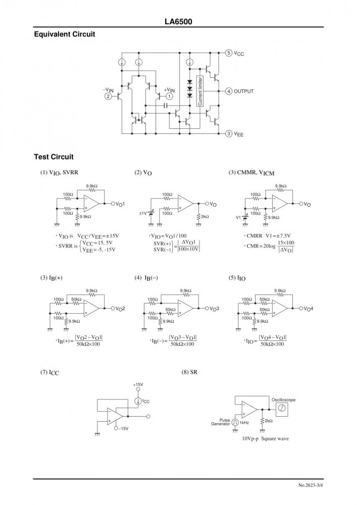 LA6500-E datasheet page 3