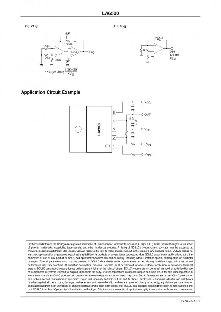 LA6500-E datasheet page 4