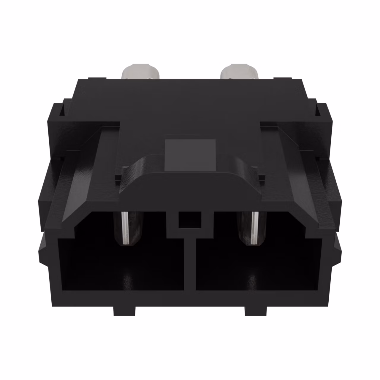 Mini-Fit Sr. Right-Angle Header, 10.00mm Pitch, Single Row, 2 Circuits, 3.50mm Tail Length, for 1.57mm PCB, Silver (Ag) Plating, without Clip for sale