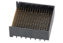 HDM Board-to-Board Backplane Header, Vertical, Press-Fit, Closed End, 144 Circuits