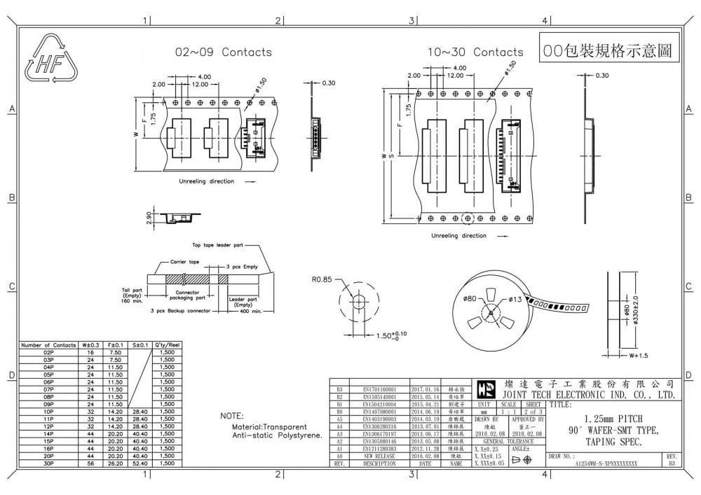 A1254WR-S-30PD02 technical drawing page 2