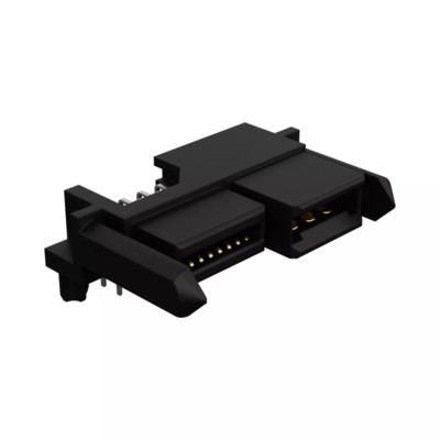 EXTreme LPHPower Receptacle Header, Right-Angle, 2 Power Contacts, 16 Signal Contacts, Select Gold (Au) Plating, for 2.36mm Thick PC Board, with Guide Posts and Press-fit Plastic Pegs for sale