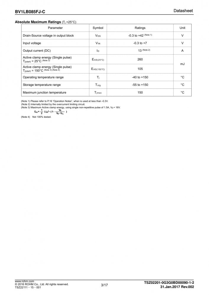 BV1LB085FJ-CE2 datasheet page 3