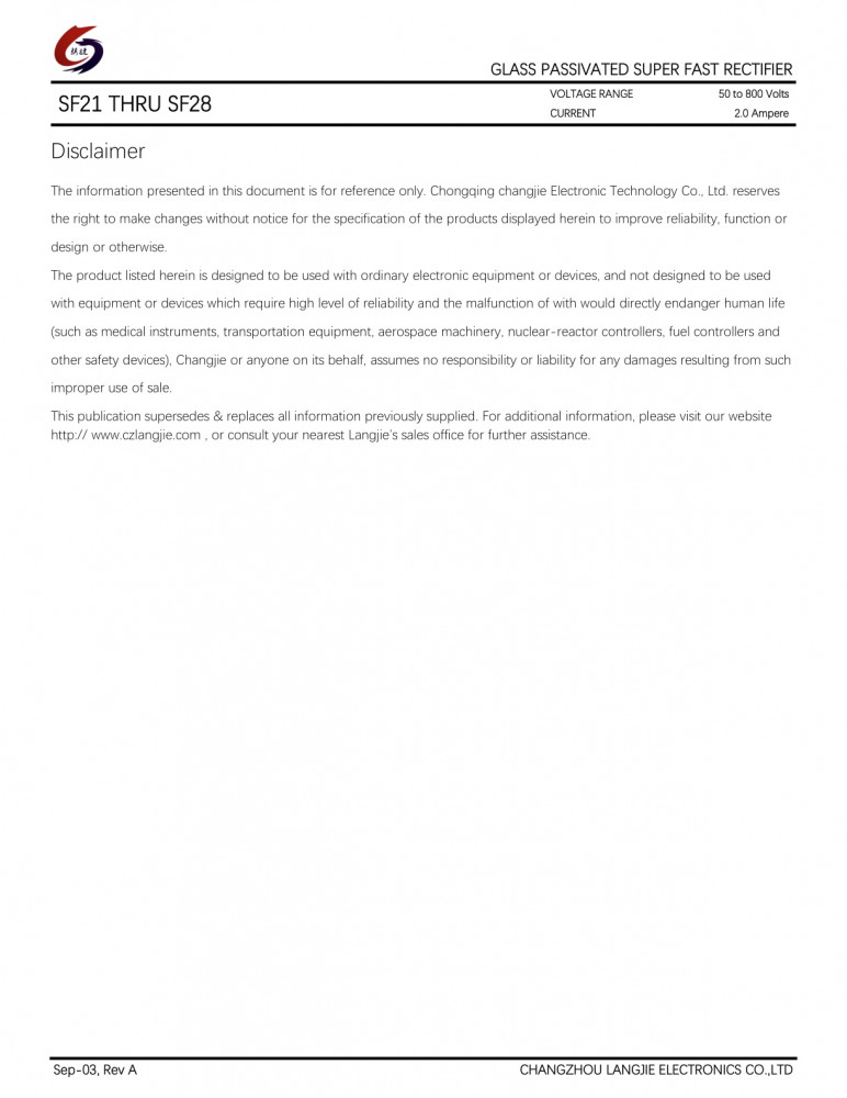 SF26 datasheet page 5