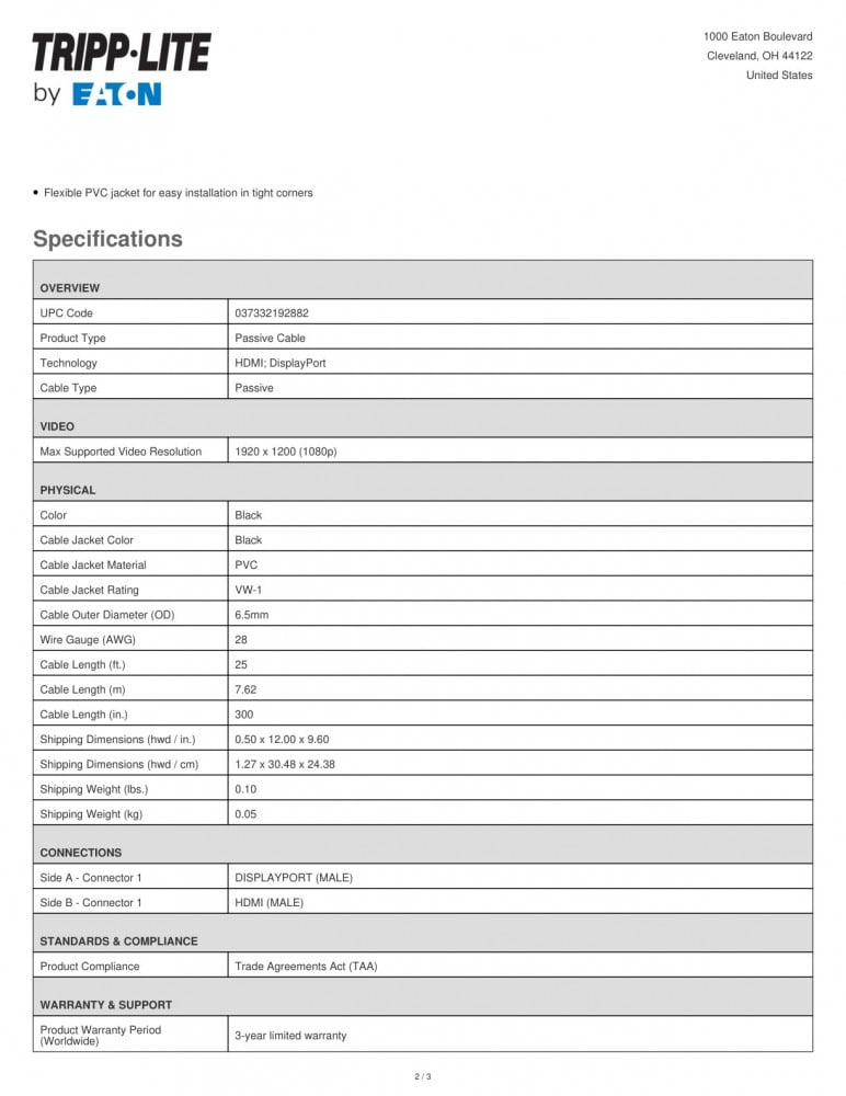 P582-025 technical document page 2