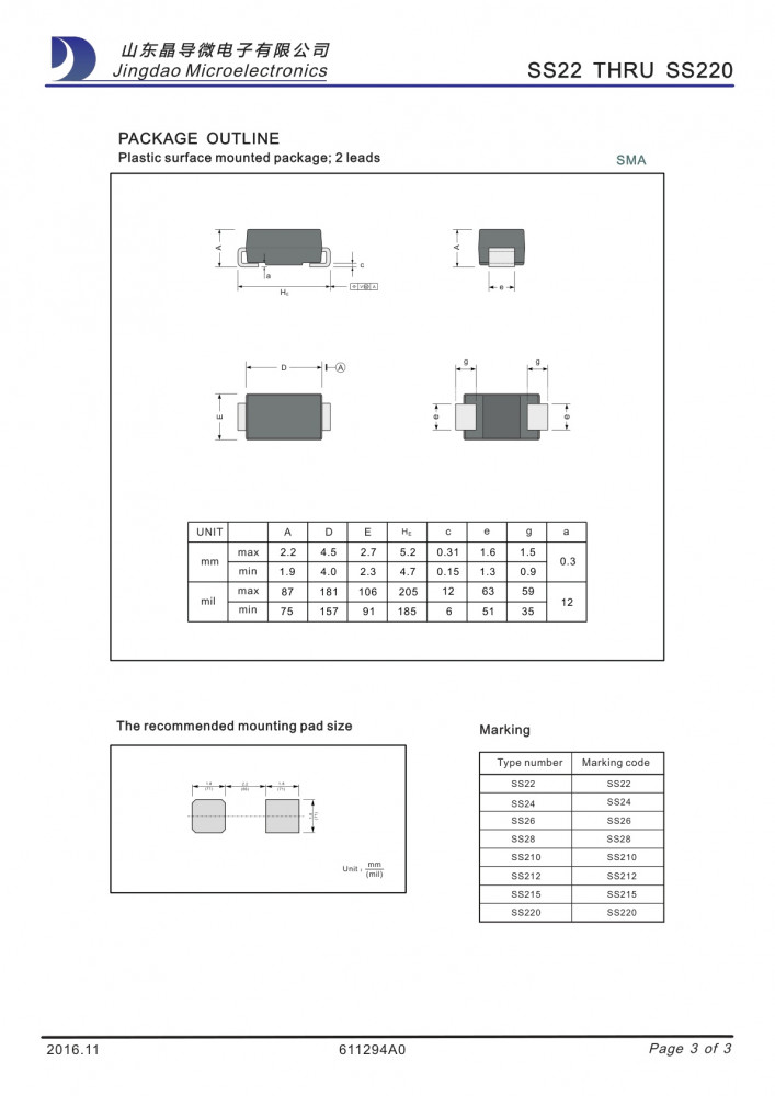 SS22 datasheet page 3