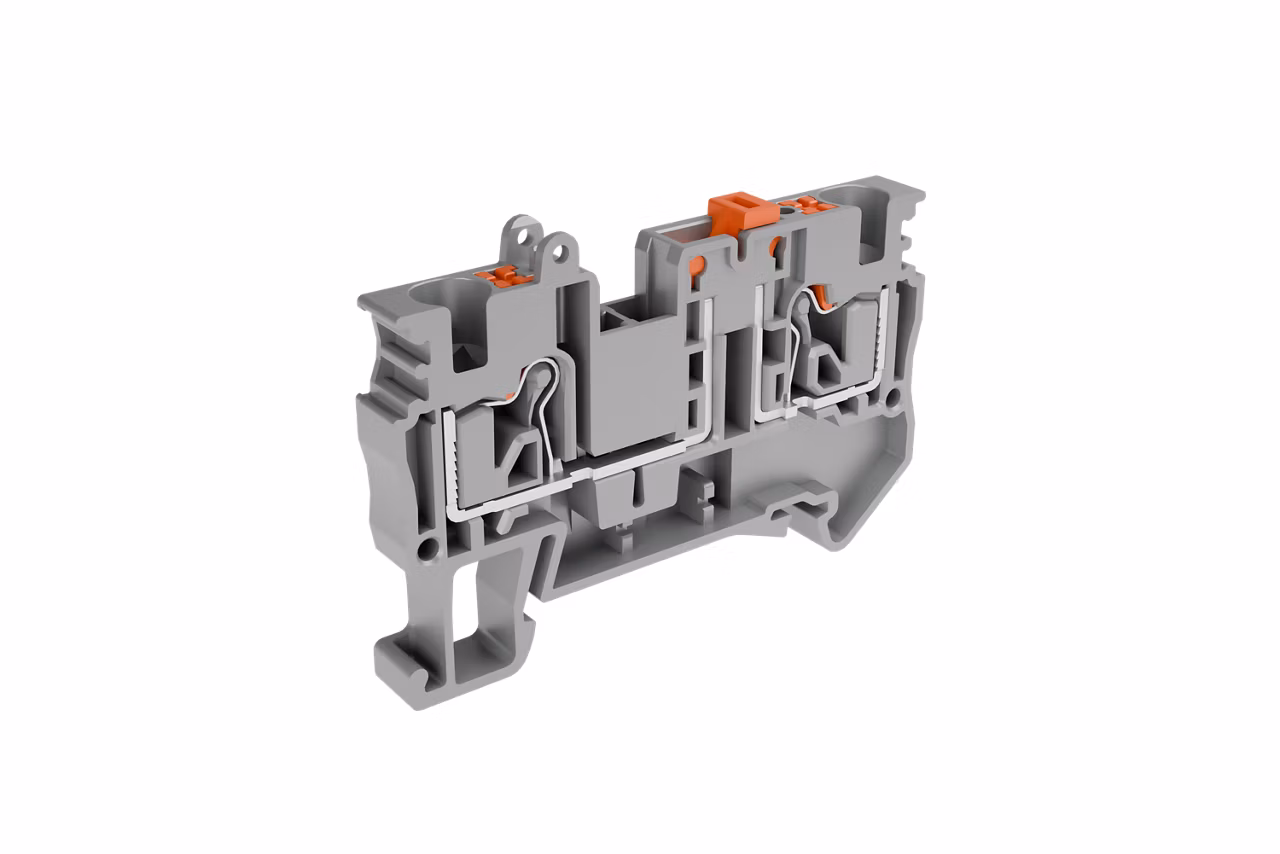 Single Level Disconnect Terminal Block, Push-in Design, 6.10mm Width, 300V, 20.0A for sale