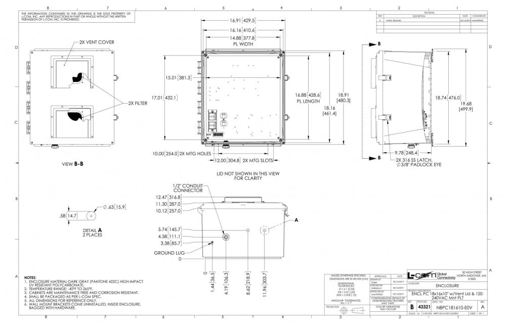 L-com NBPC181610-E0V technical document preview