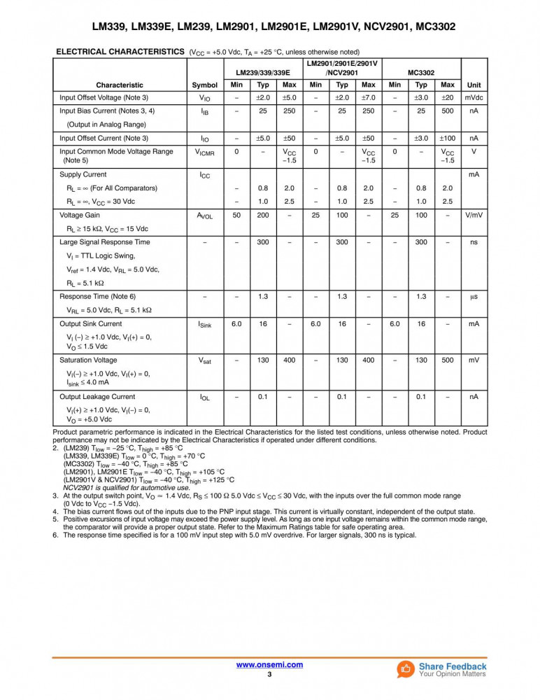 LM339 datasheet page preview 3