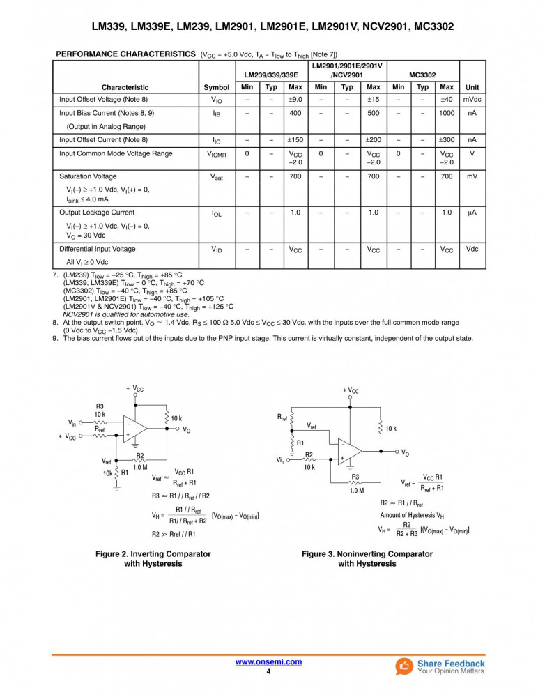 LM339 datasheet page preview 4
