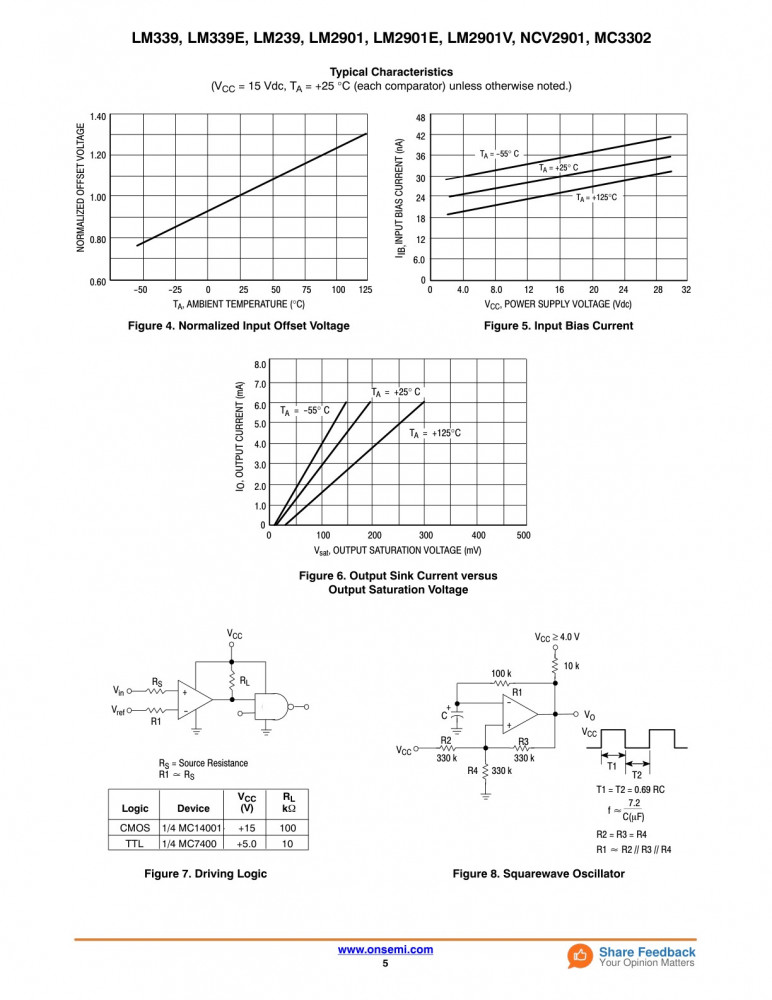 LM339 datasheet page preview 5