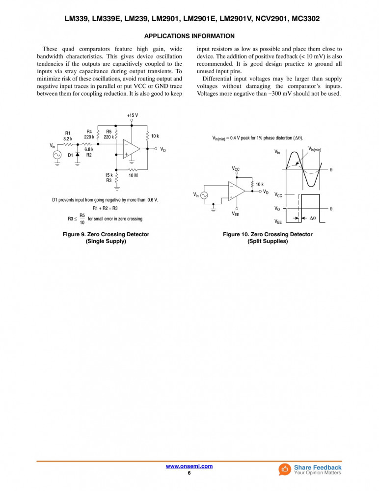 LM339 datasheet page preview 6