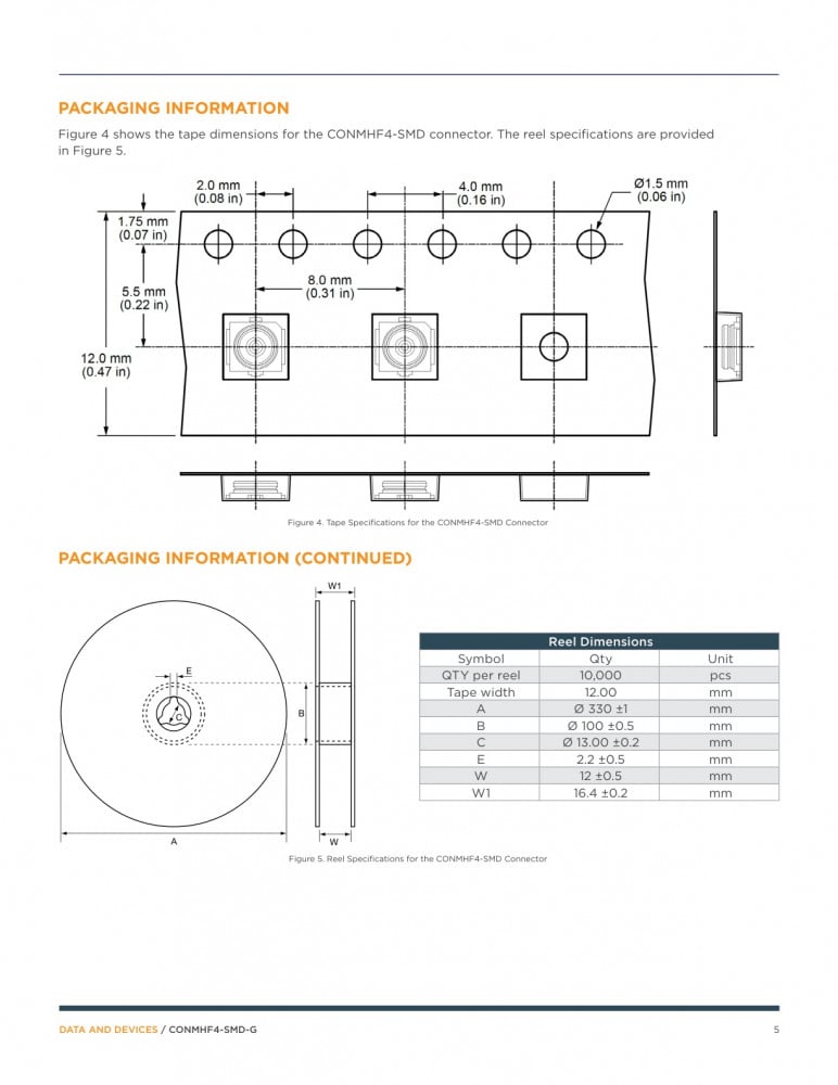 CONMHF4-SMD-G-T technical document page 5