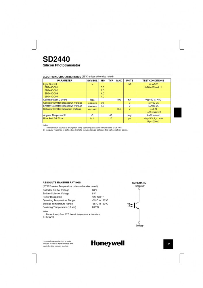 SD2440 datasheet page 2