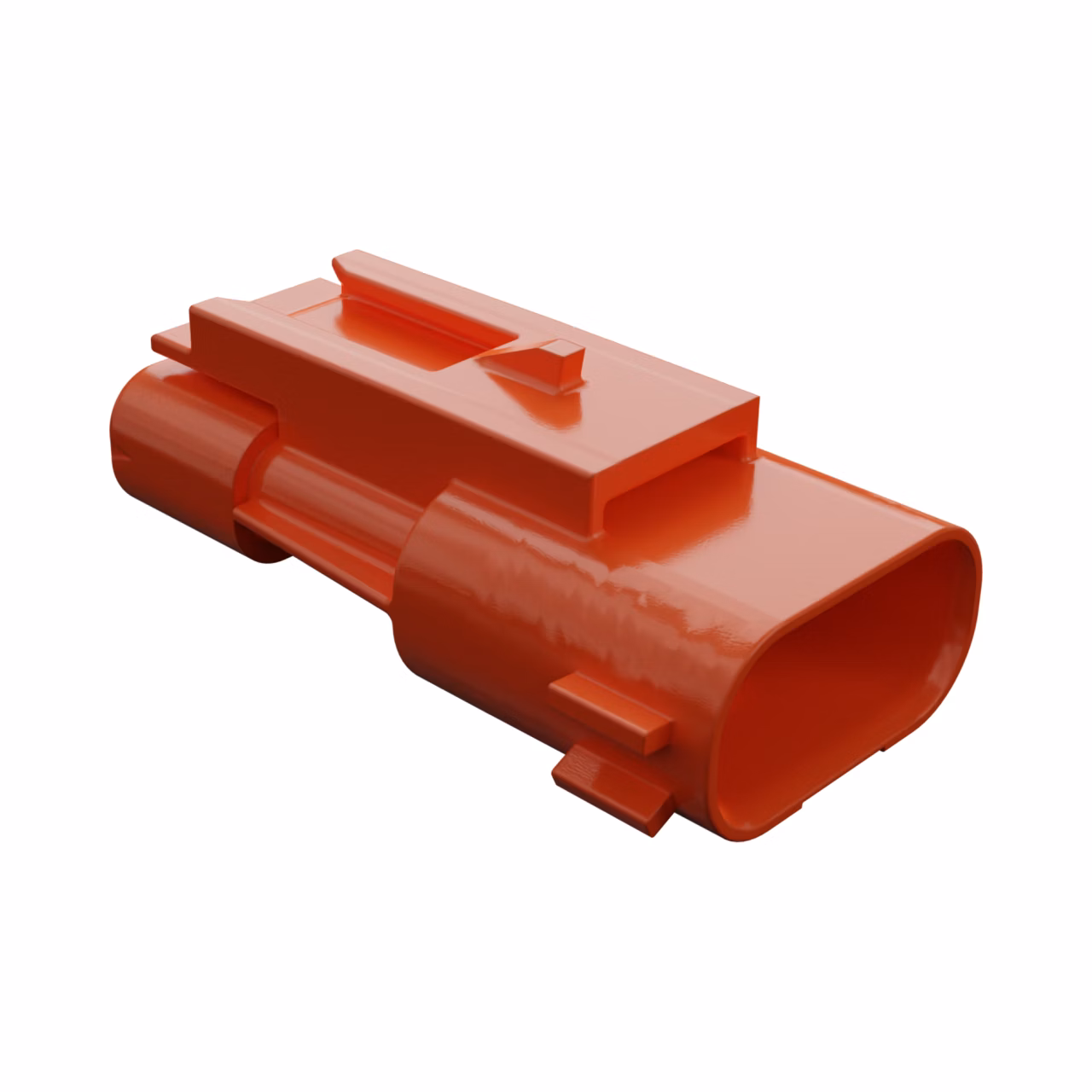 Squba Sealed Plug Assembly with Clipslot, 1.80mm Pitch, Single Row, 6 Circuits, Orange for sale