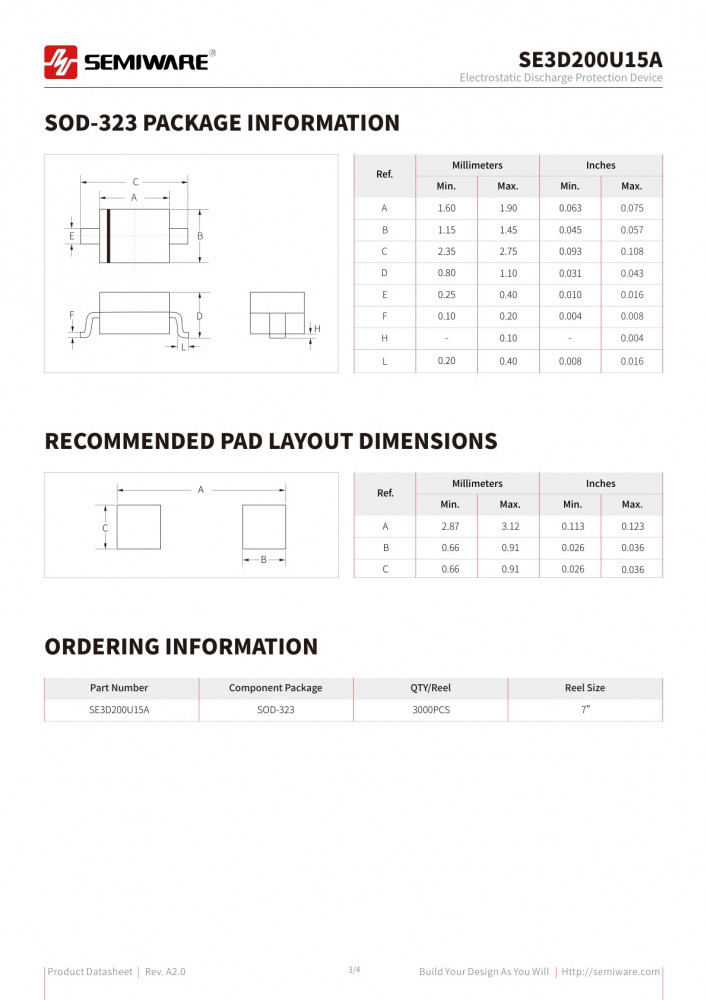 SE3D200U15A datasheet page 3