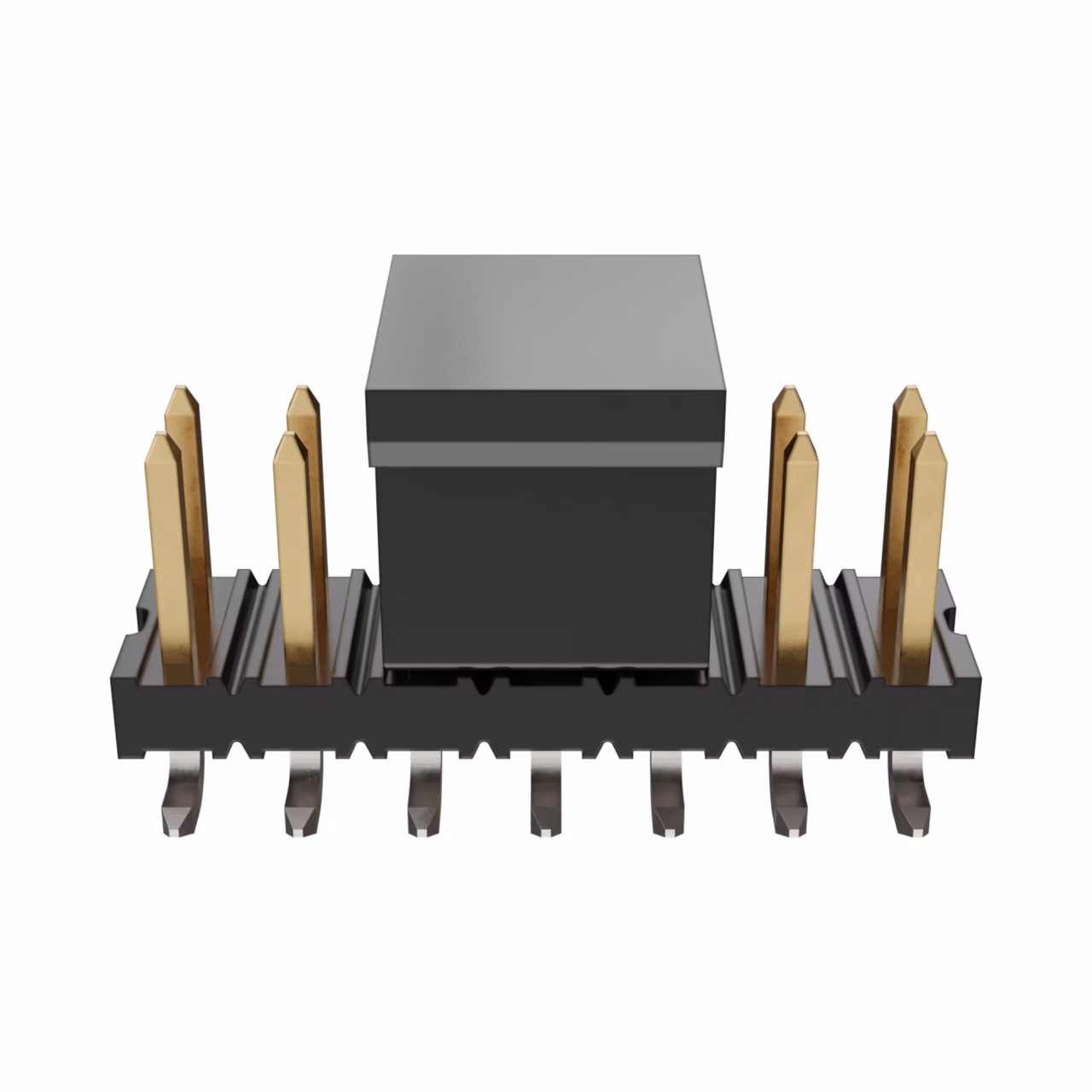 Milli-Grid Header, Vertical, Surface Mount, 14 Circuits, 0.76µm Gold (Au) Plating, Mating Pin Length 3.80mm, with Cap, Tube, Lead-Free for sale