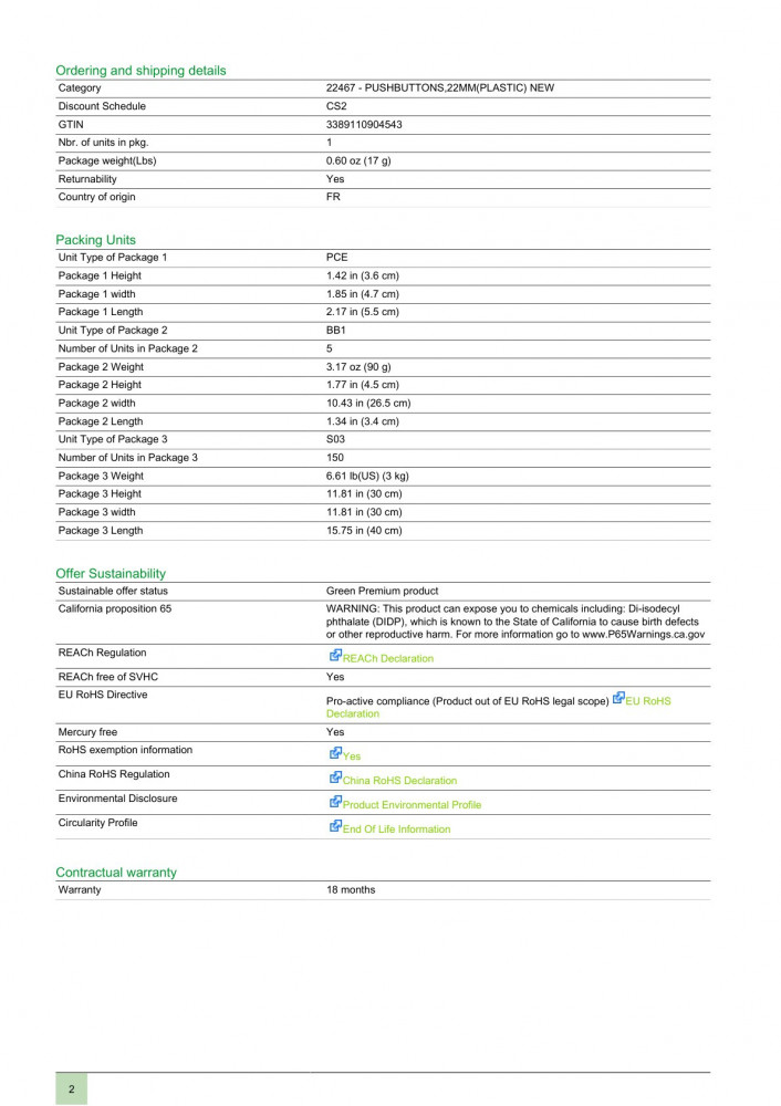 ZB5AA333 technical documentation page 2